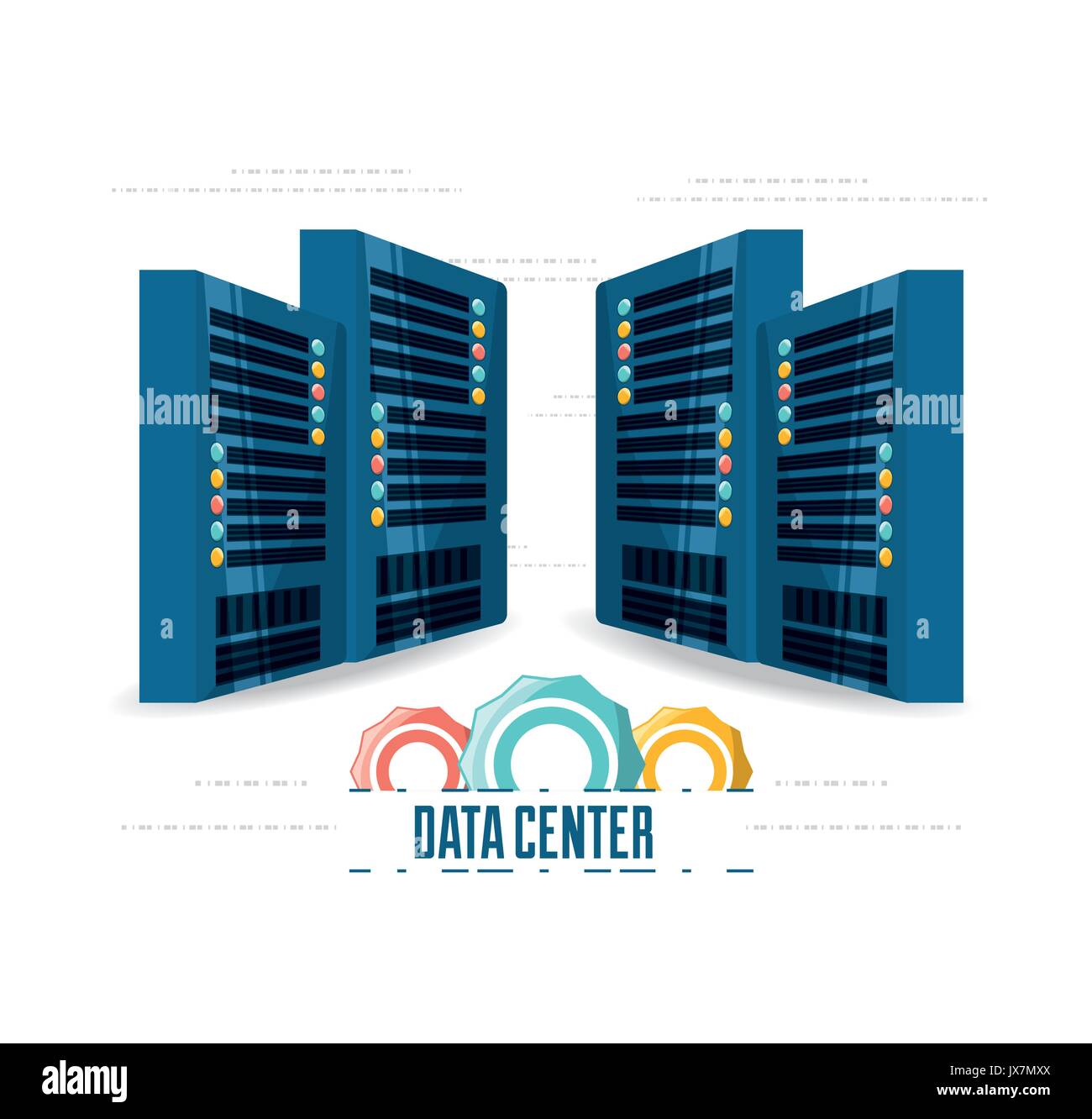 connecting information with data center Stock Vector Image & Art - Alamy