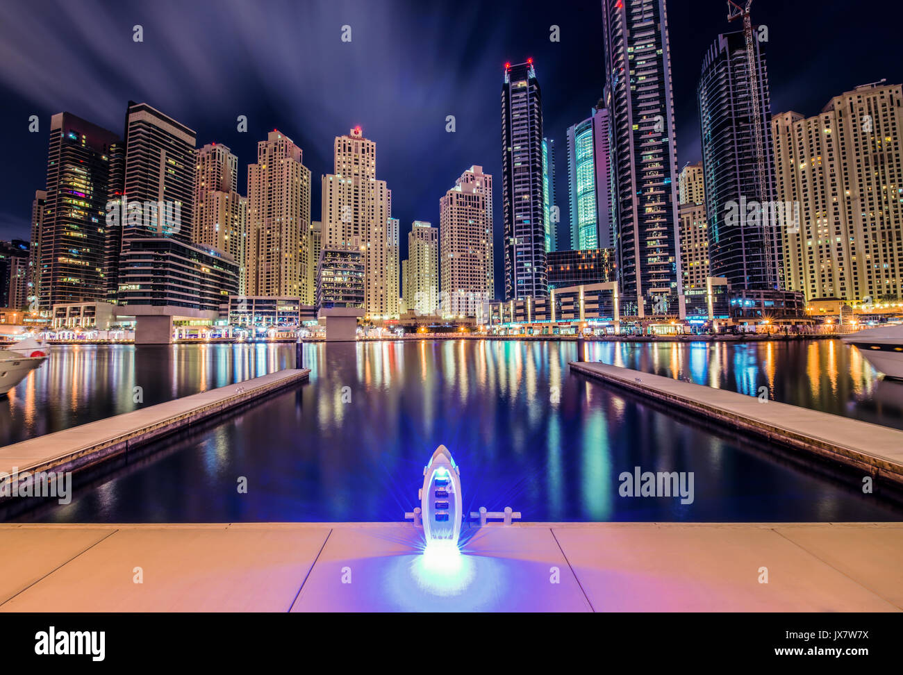 Dubai Skyline marina (United Arab Emirates Stock Photo - Alamy