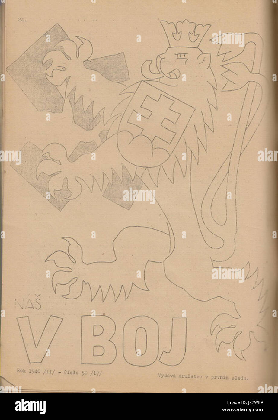 Titulni StranaVboj 1940 cislo50 Stock Photo - Alamy