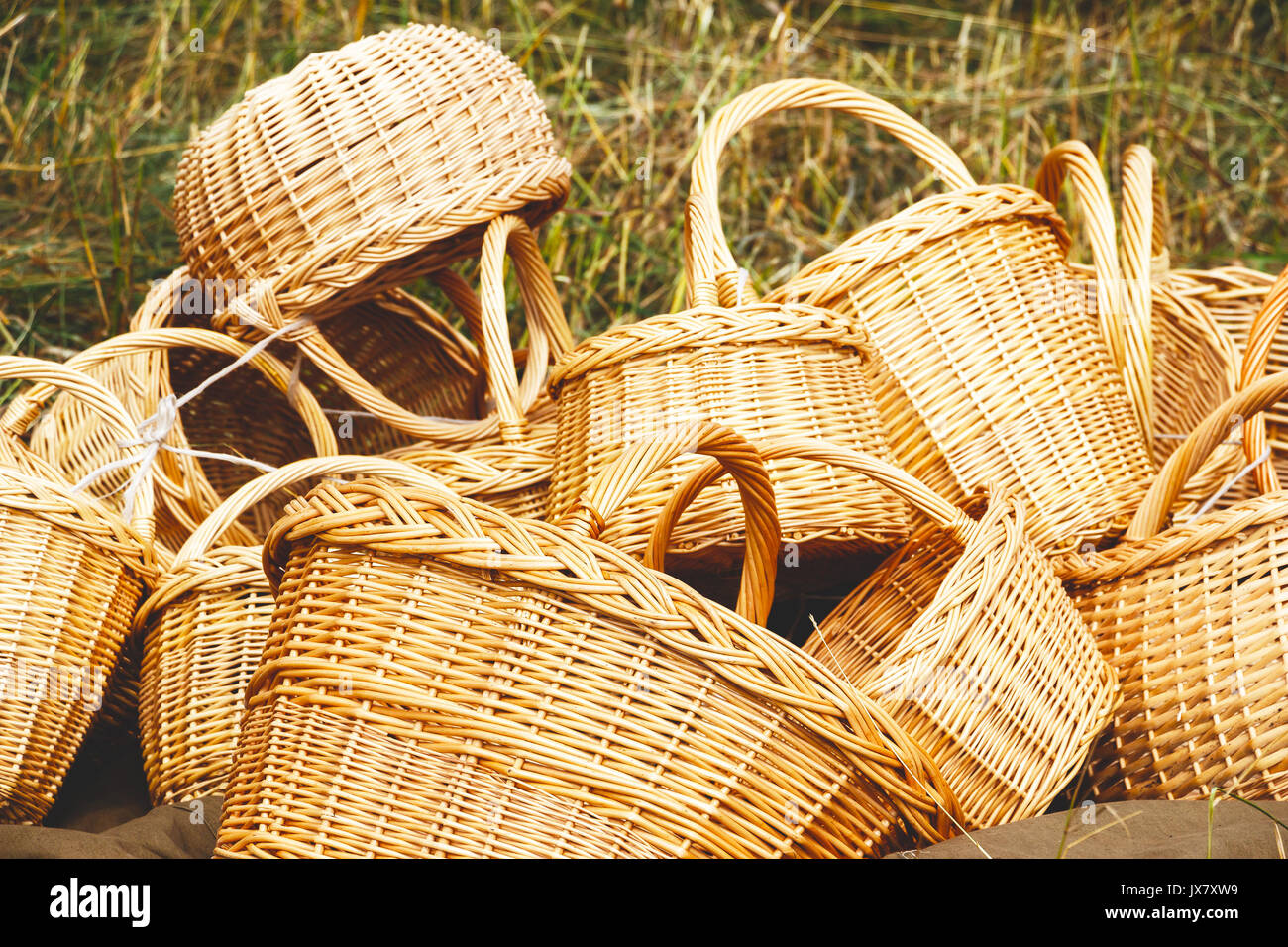 Handmade Wicker Baskets High Resolution Stock Photography and Images ...