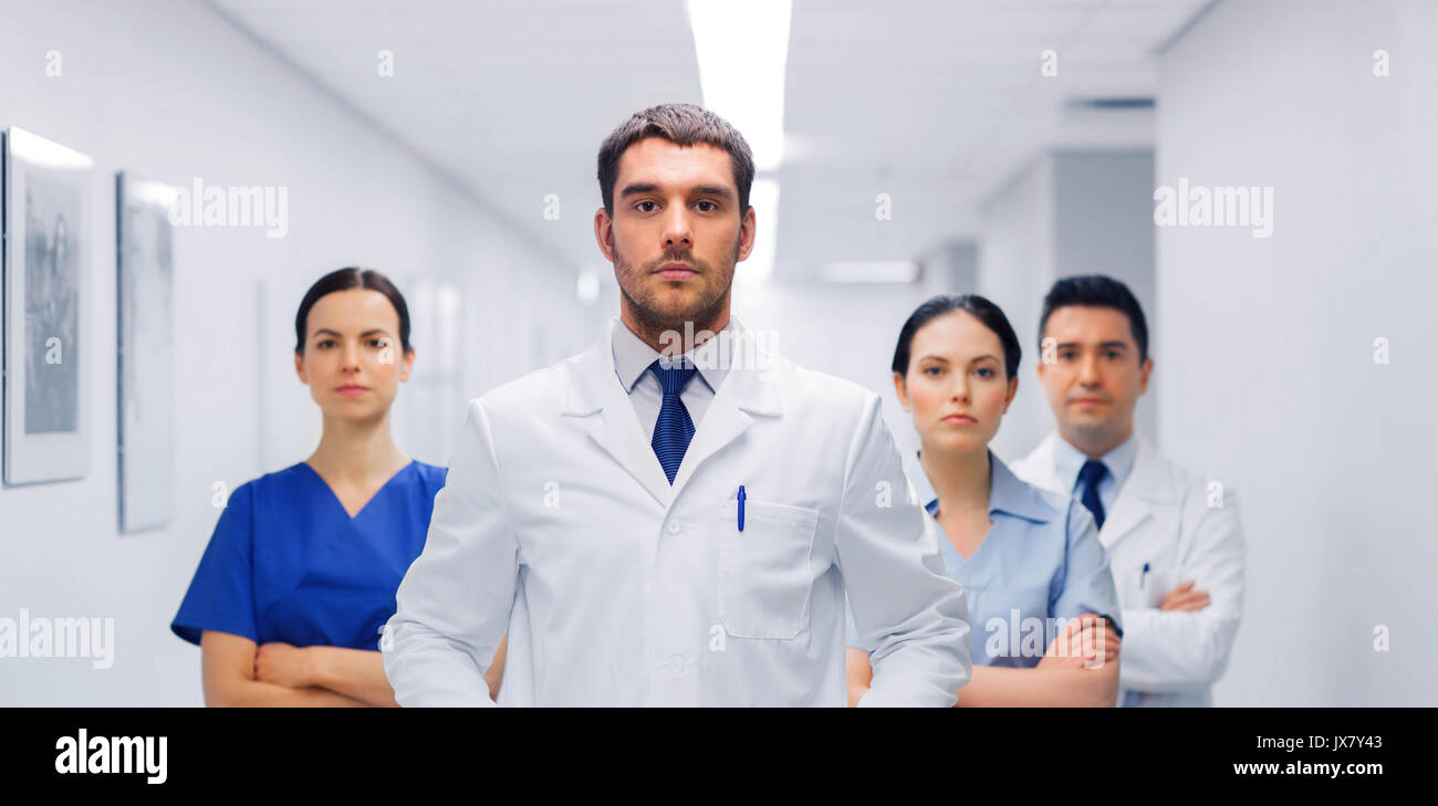 group of medics or doctors at hospital Stock Photo - Alamy