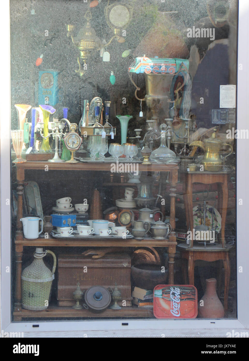 Antique Shop Window Stock Photo - Alamy