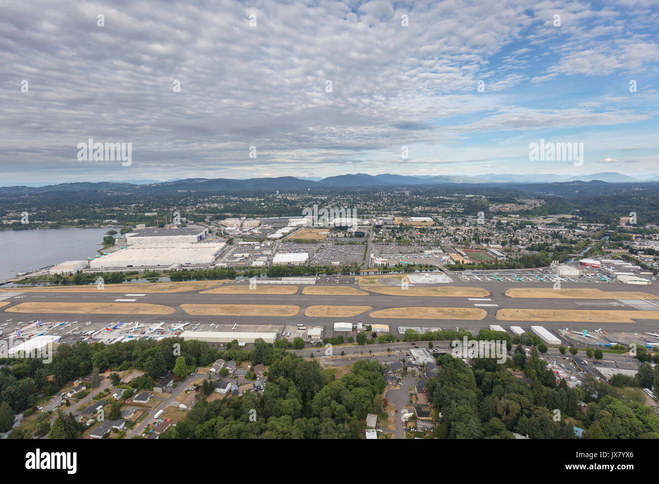 Aerial view of boeing factory hi-res stock photography and images - Alamy