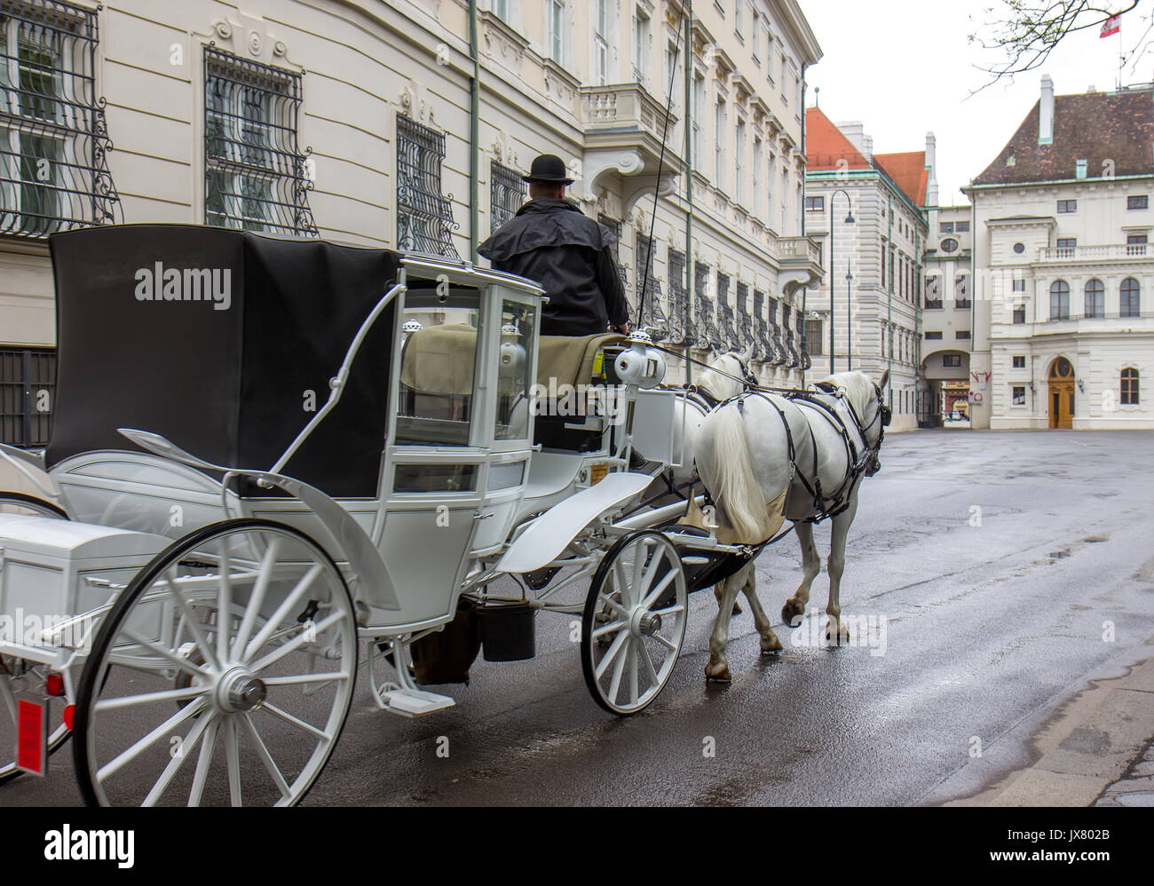 Horse driven carriage michaelerplatz hi-res stock photography and ...