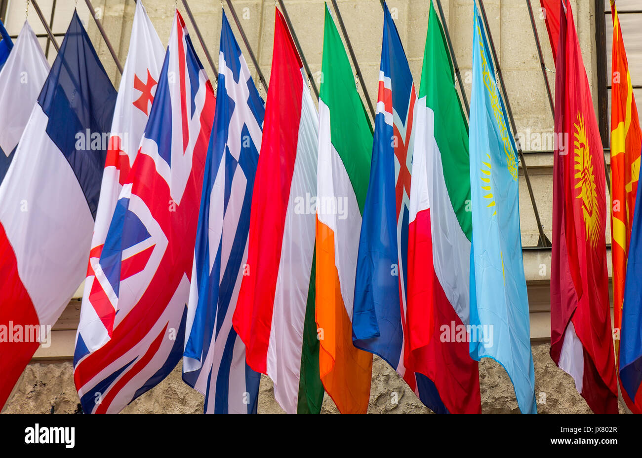 Flags of the world austria hi-res stock photography and images - Alamy