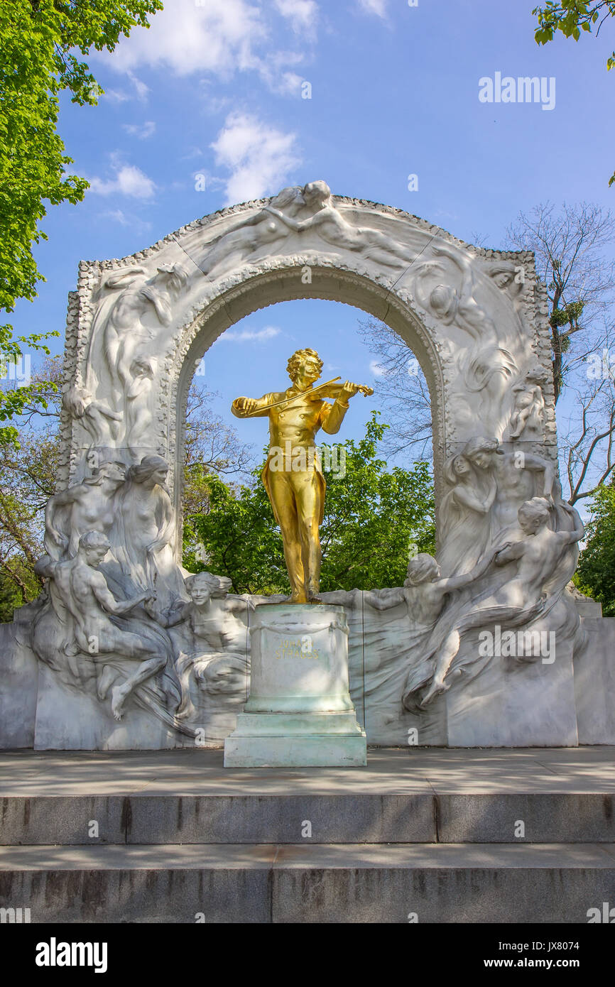 Johann strauss memorial in the park hi-res stock photography and images ...