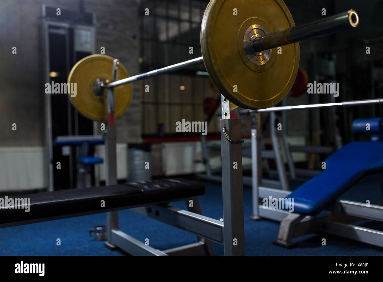 Gym weight bench hi-res stock photography and images - Alamy
