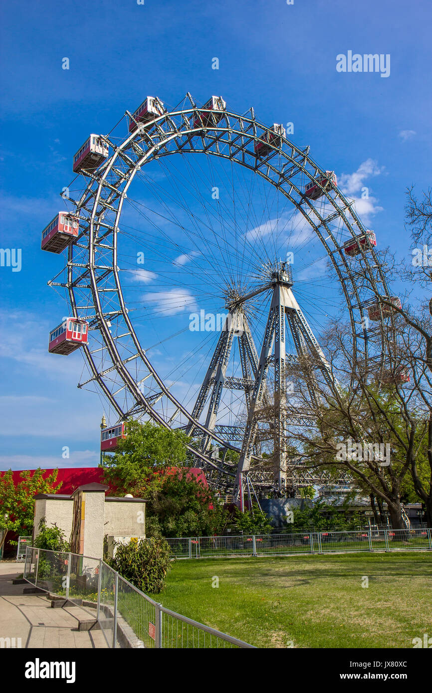 Ferris wheel in the Prater park in Vienna, Austria Stock Photo - Alamy
