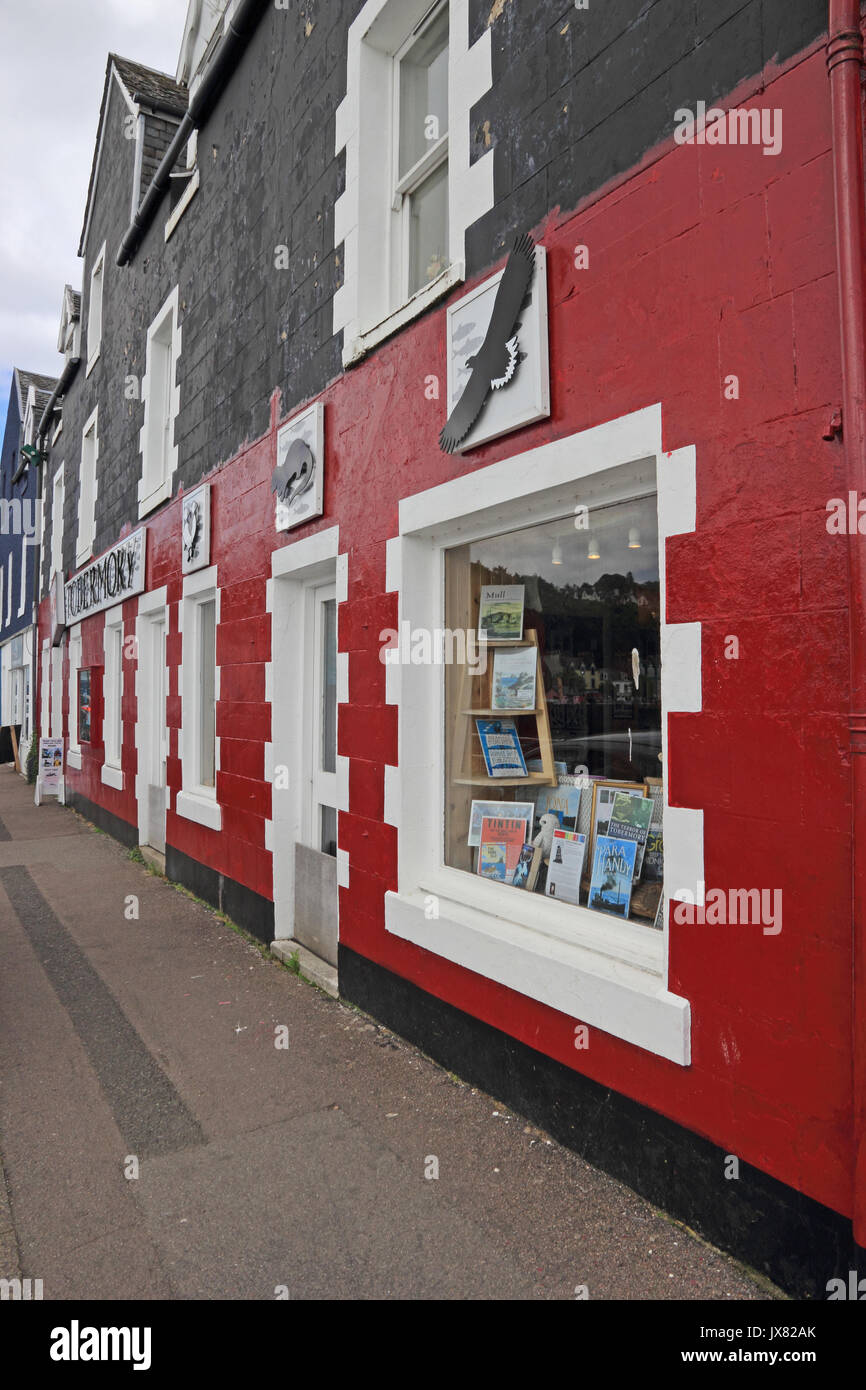Tobermory Tackle & Books shop, Tobermory, Isle of Mull, Scotland Stock ...