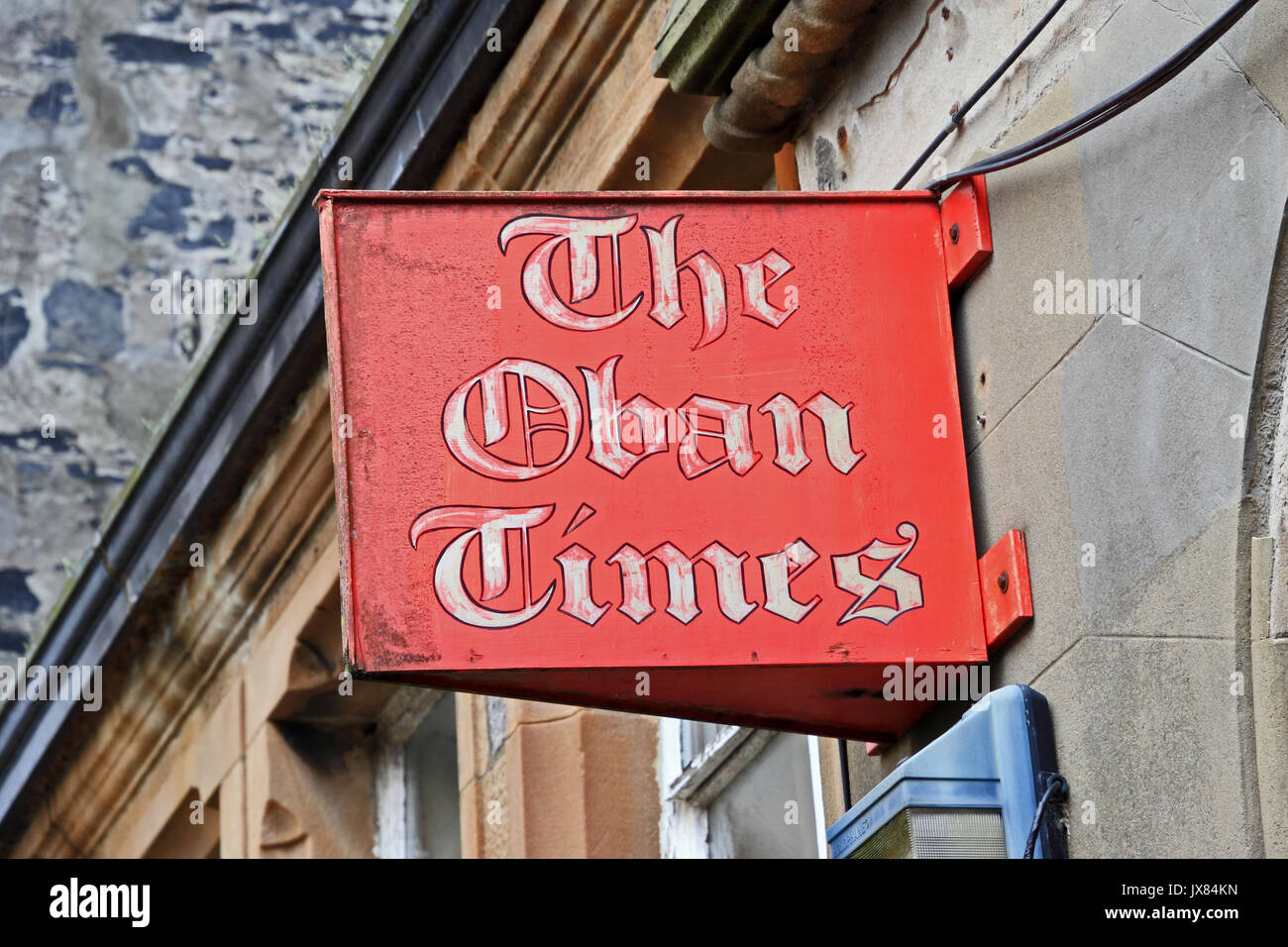 The Oban Times newspaper offices, Oban, Argyll & Bute, Scotland Stock ...