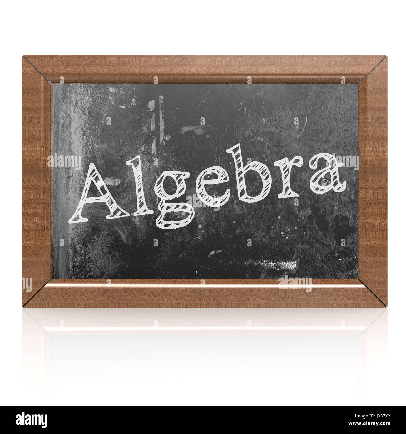 Algebra written on blackboard, 3D rendering Stock Photo - Alamy