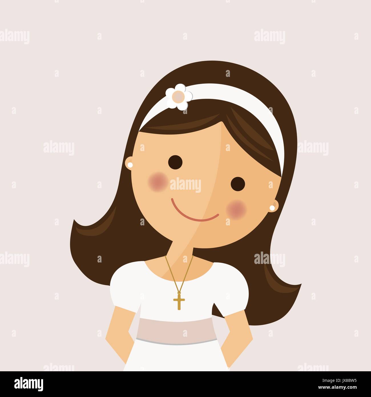 Confirmation dress Stock Vector Images - Alamy