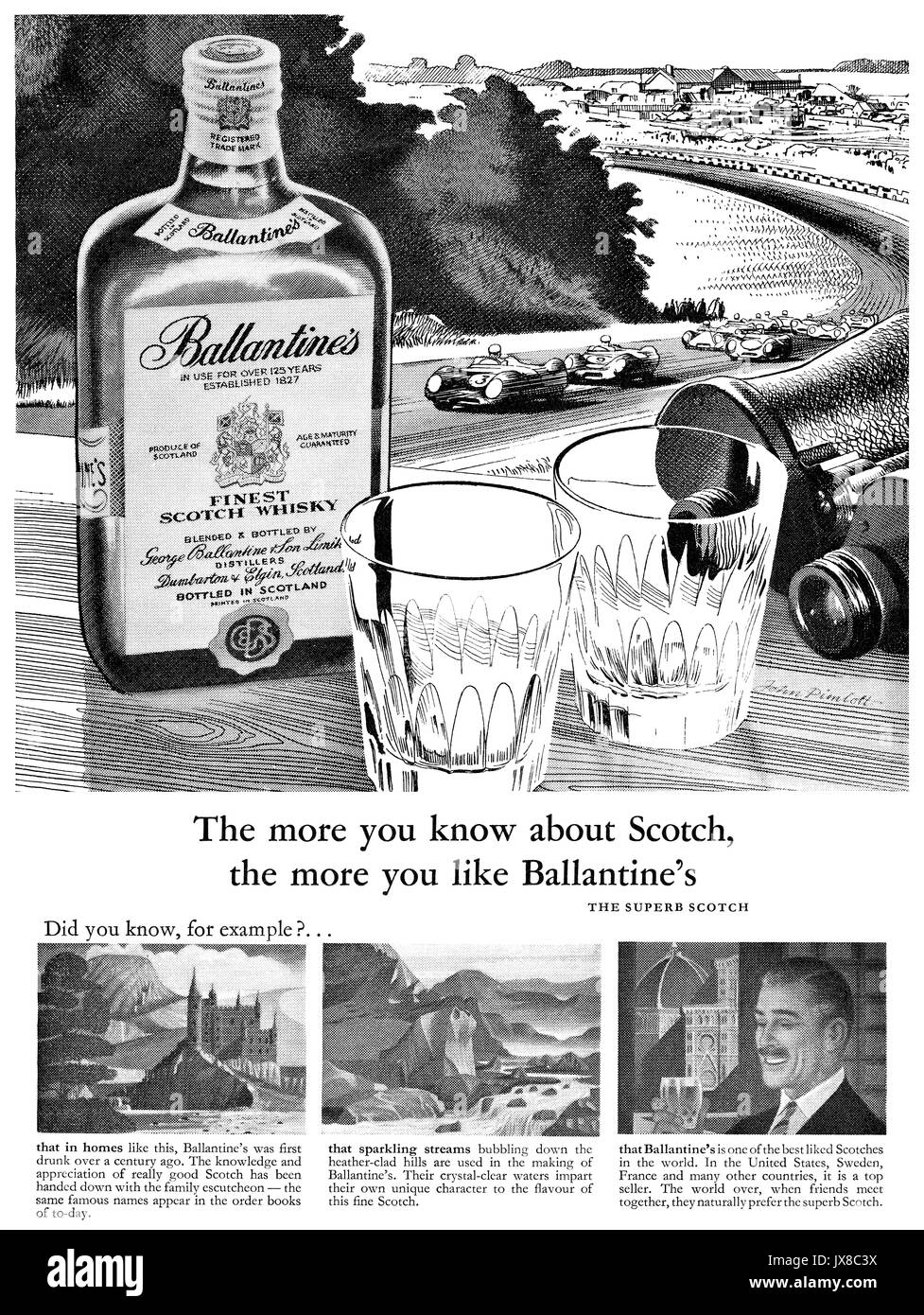 Ballantines blended scotch whiskey hi-res stock photography and images ...