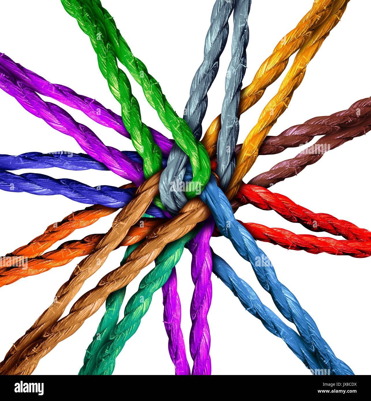 Connected team central network connection business concept as a group ...