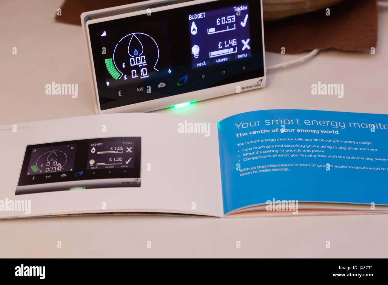 A new consumer Smart Meter provided by British gas, part of a ...