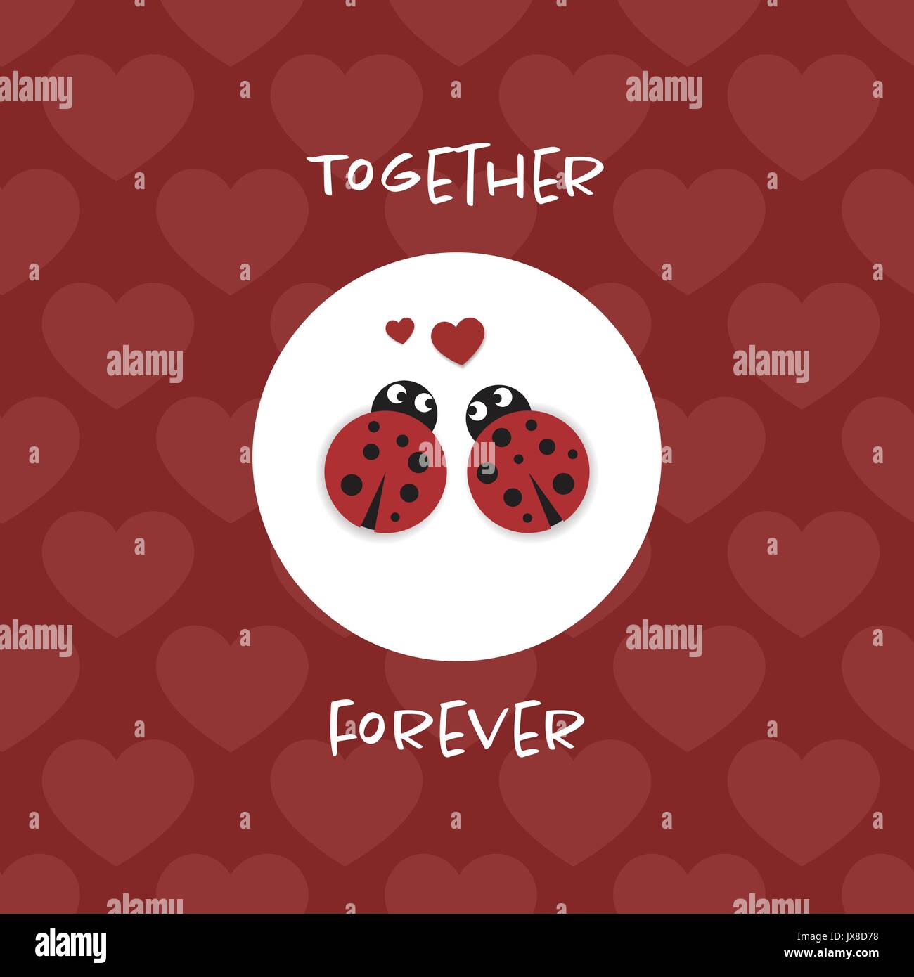 Together forever valentine day Stock Vector Images - Alamy