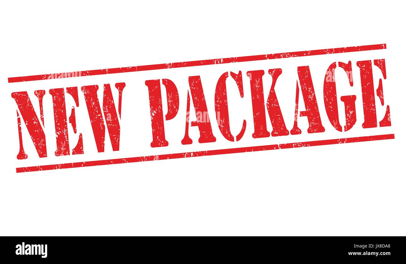 New package grunge rubber stamp on white background, vector ...