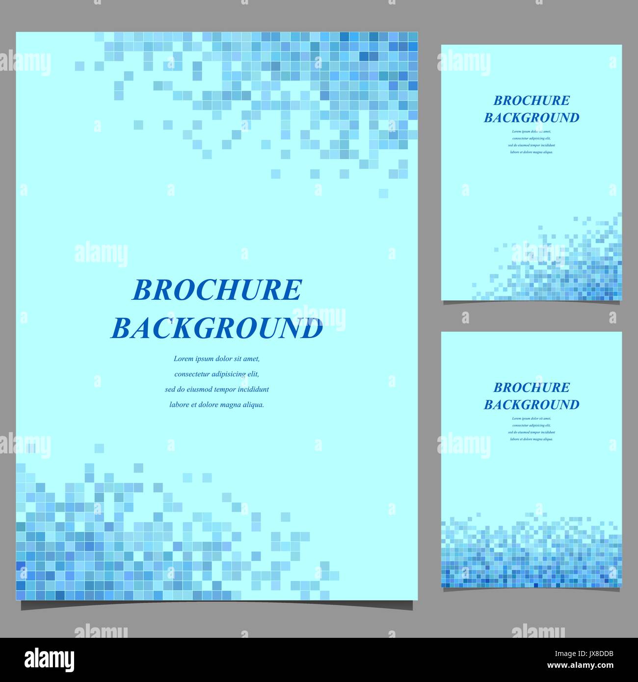 Blue brochure template set Stock Vector Images - Alamy