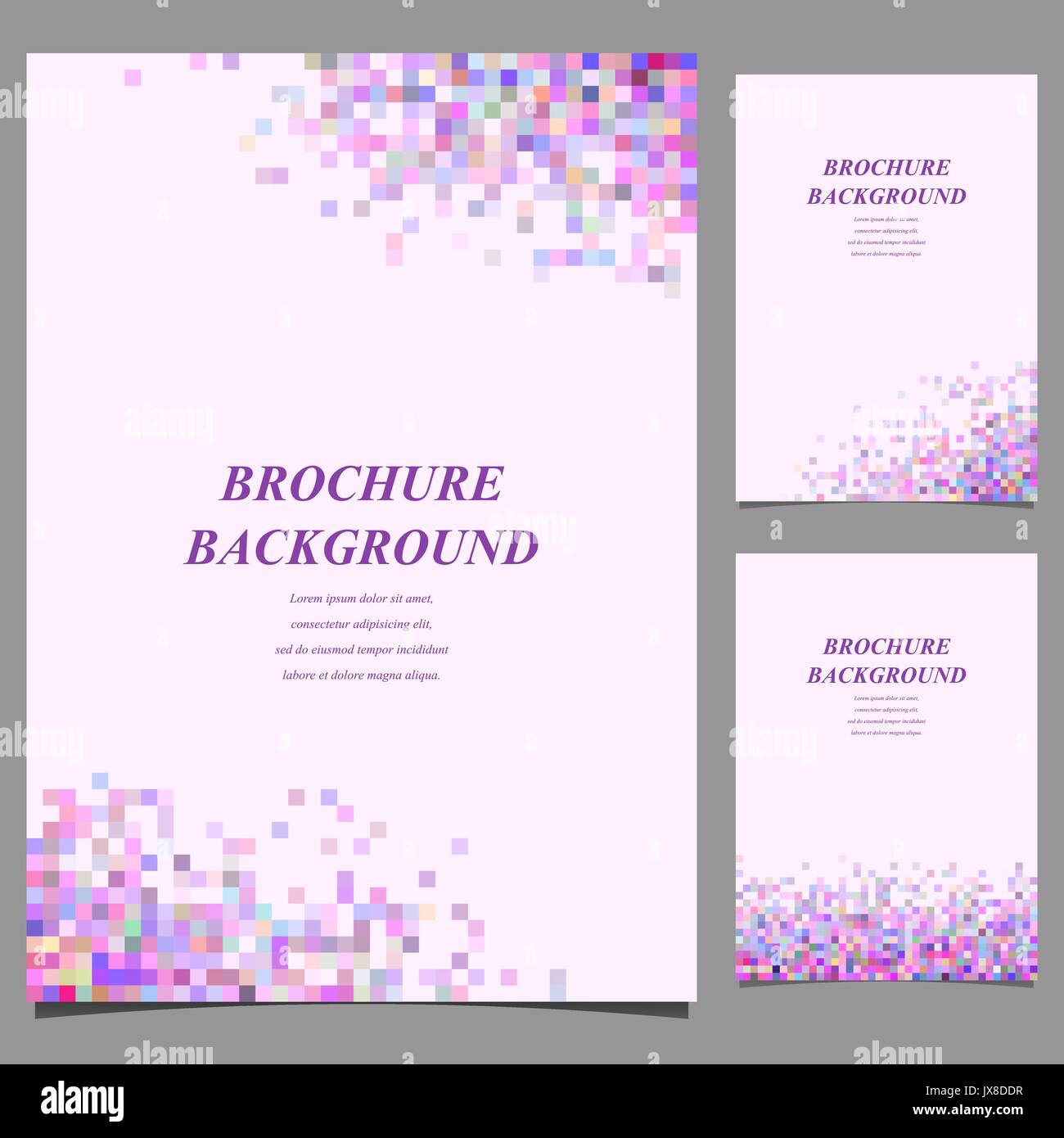 Modern brochure template design from square tiles Stock Vector Image ...
