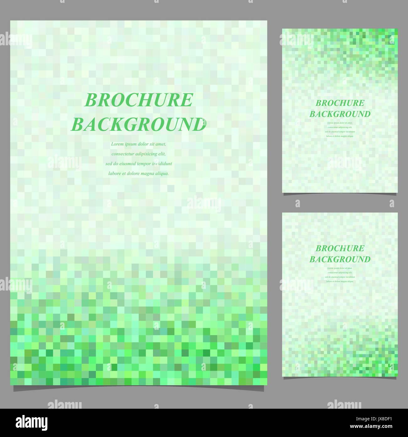 Abstract geometric page template background set Stock Vector Image ...