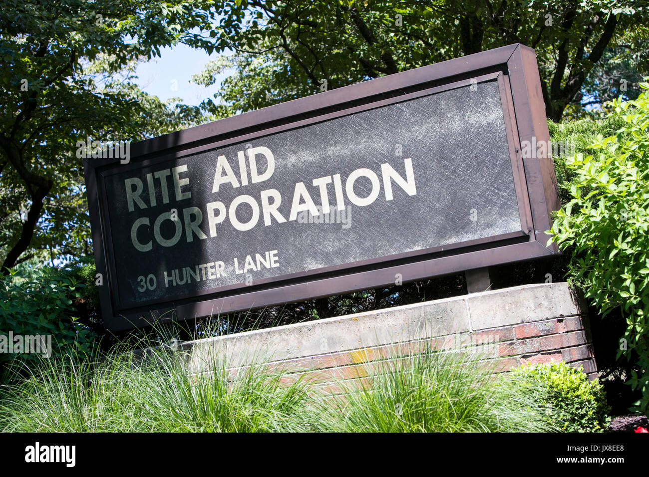 A logo sign outside of the headquarters of the Rite Aid Corporation in ...