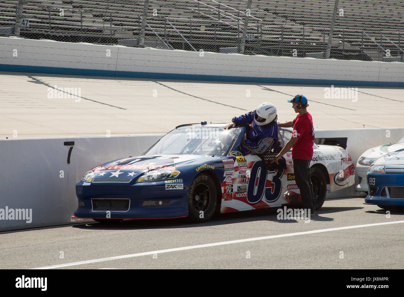 Dover, Delaware - August 13,2017 : Nascar car driver entering through ...