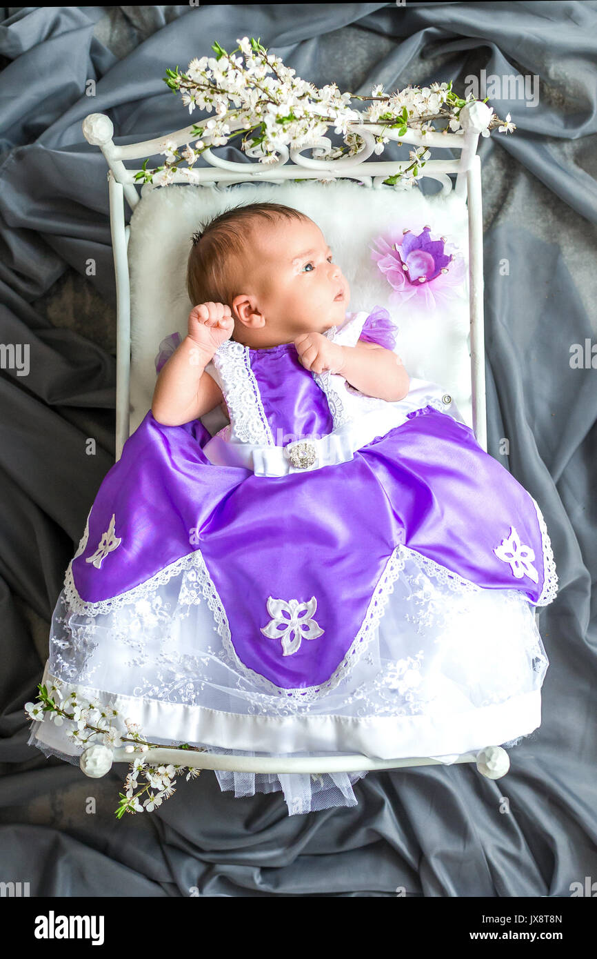 Newborn baby girl princess Stock Photo - Alamy