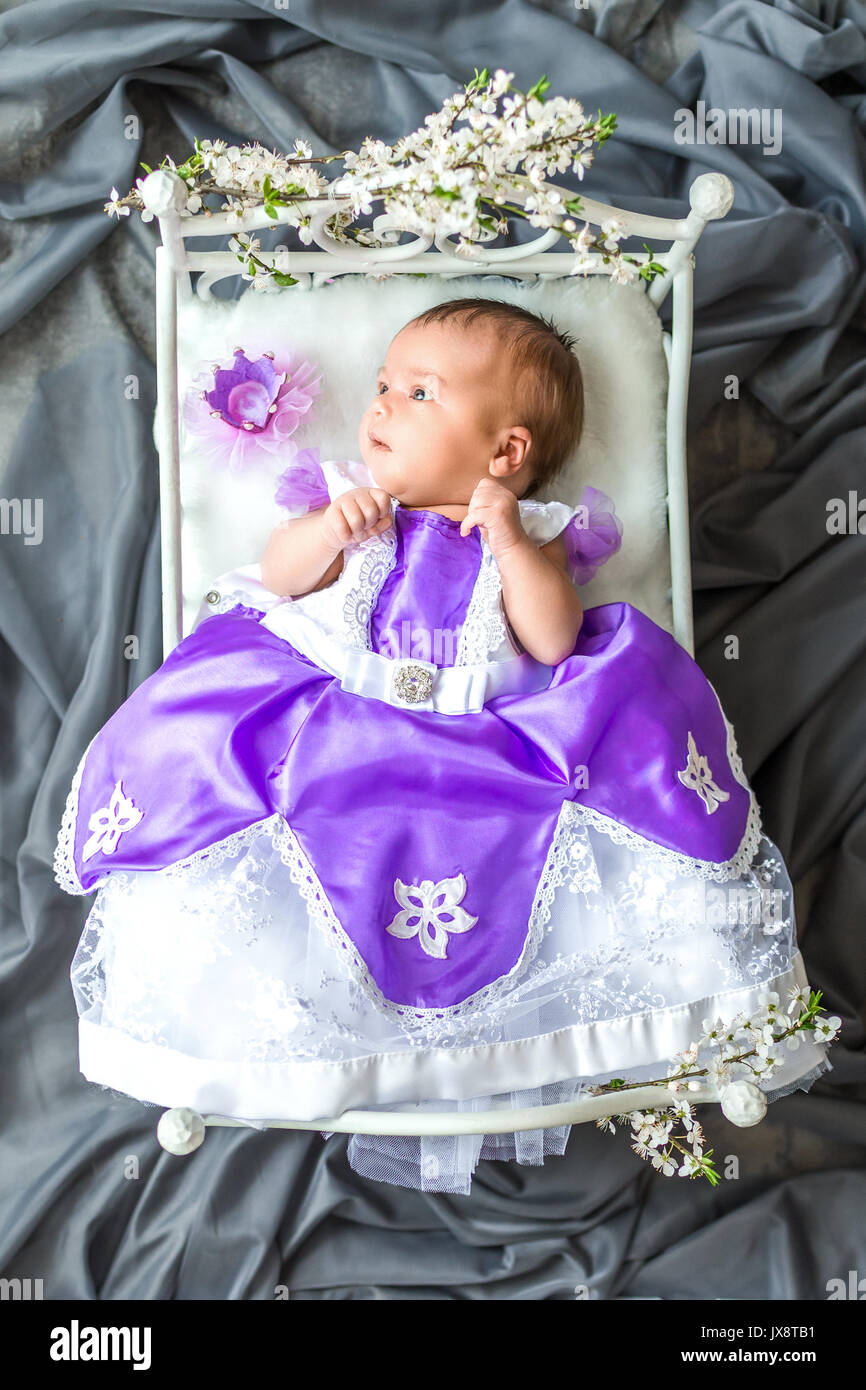 Newborn baby girl princess Stock Photo - Alamy