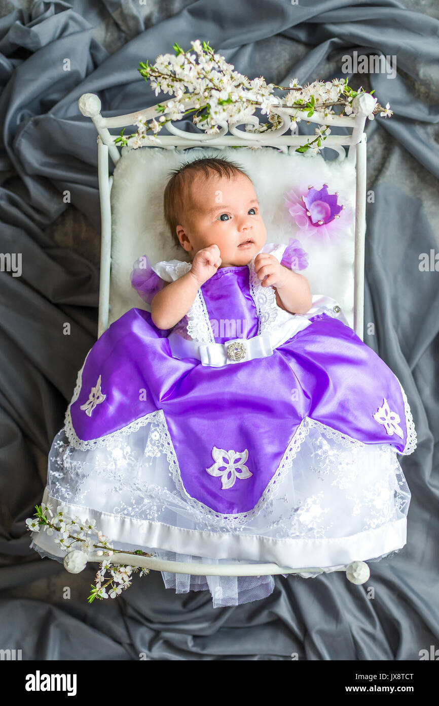 Newborn baby girl princess Stock Photo - Alamy