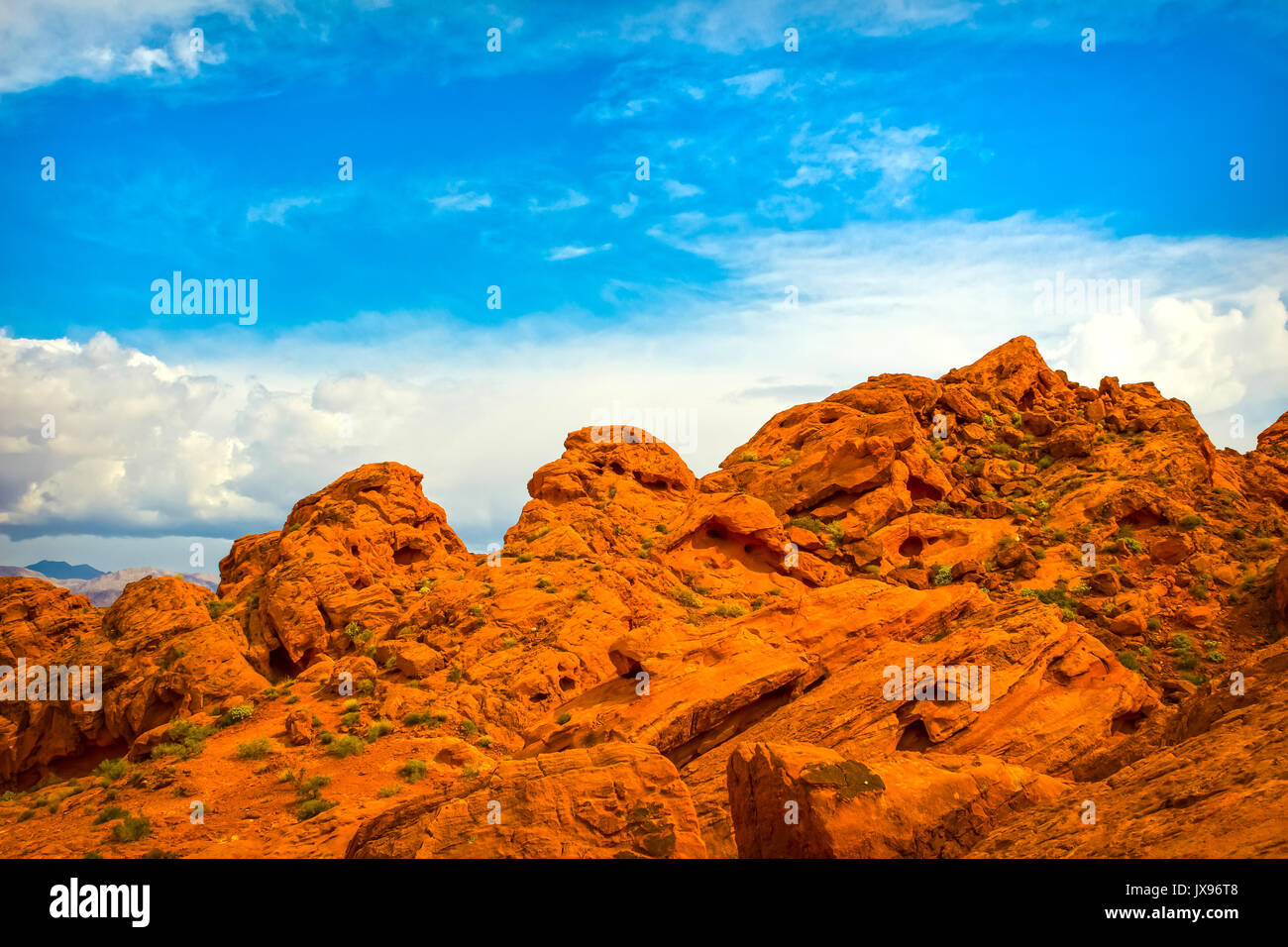 Amazing colors and shape of the Fire Wave rock Stock Photo - Alamy
