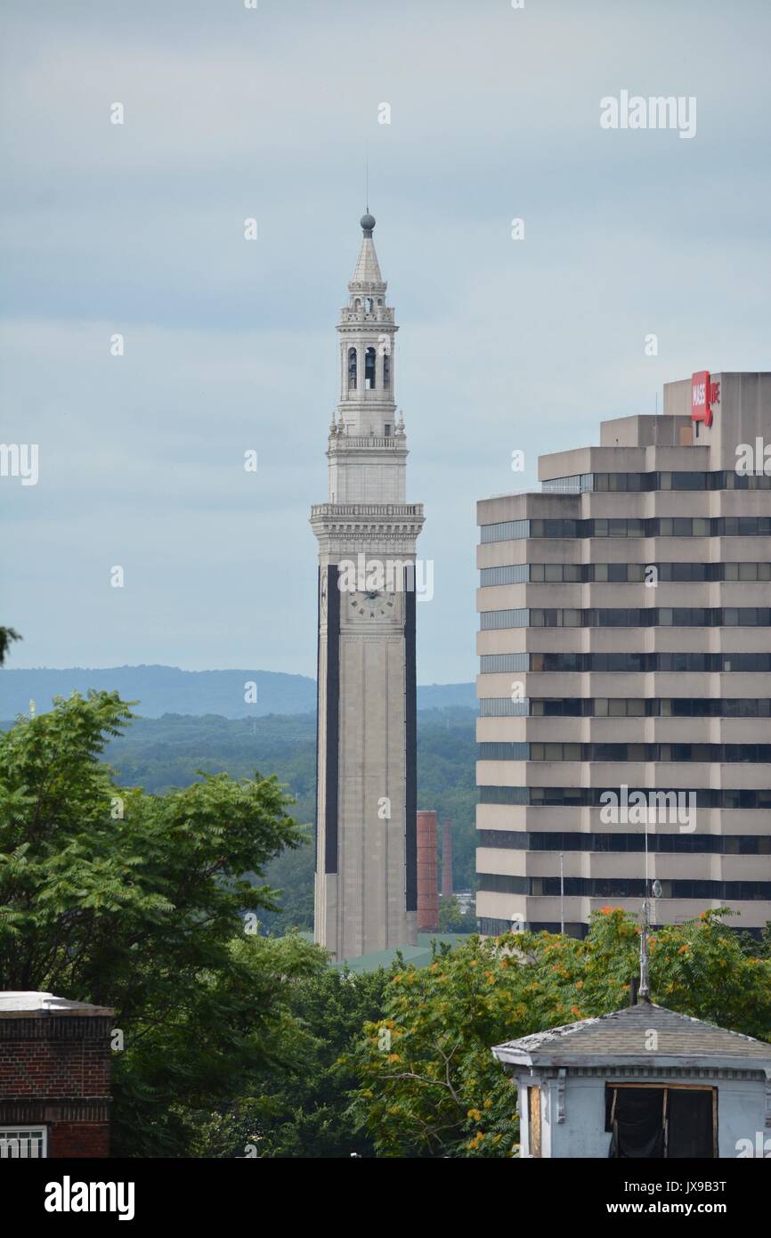 The iconic Springfield Campanile clock tower Stock Photo - Alamy