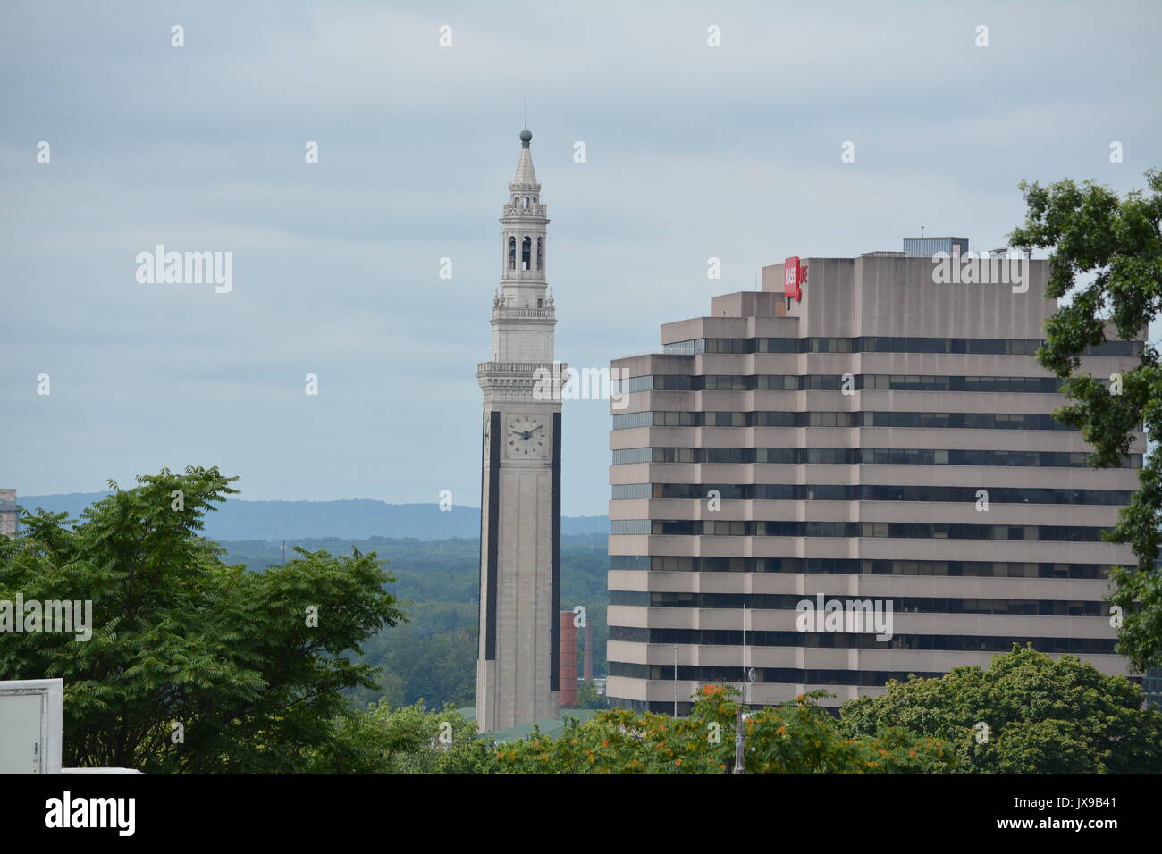 The iconic Springfield Campanile clock tower Stock Photo - Alamy
