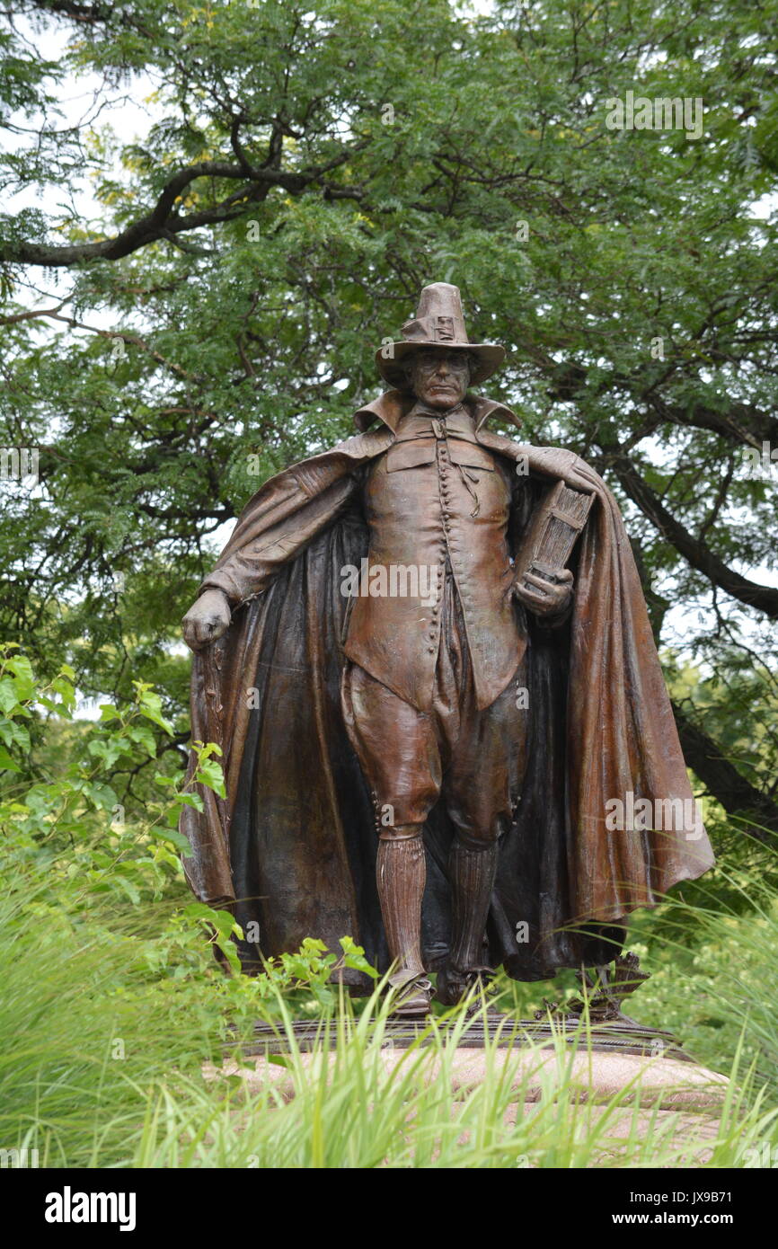 The Puritan Statue in Springfield Massachusetts Stock Photo - Alamy