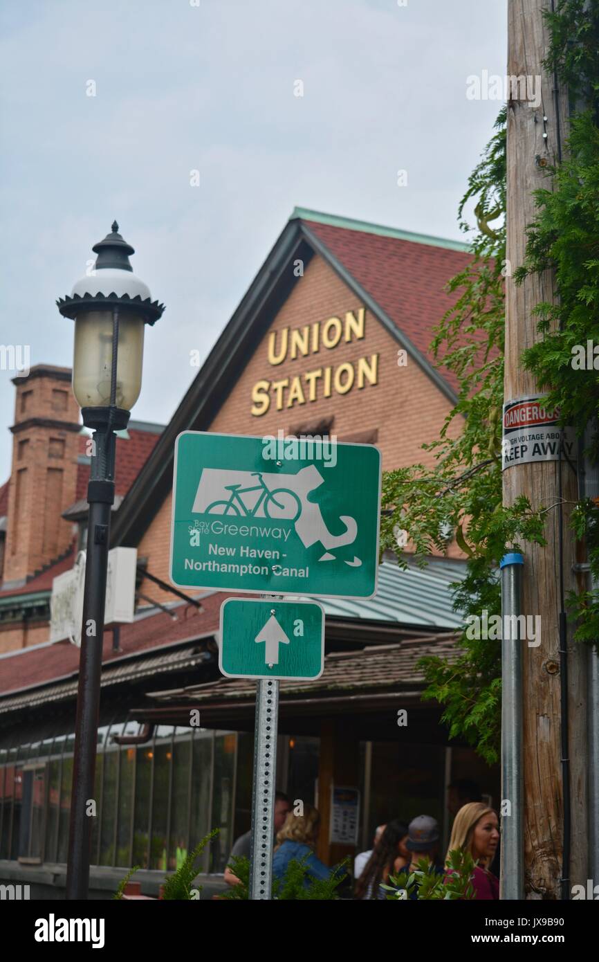 Views around Downtown Northampton in Western Massachusetts in New ...