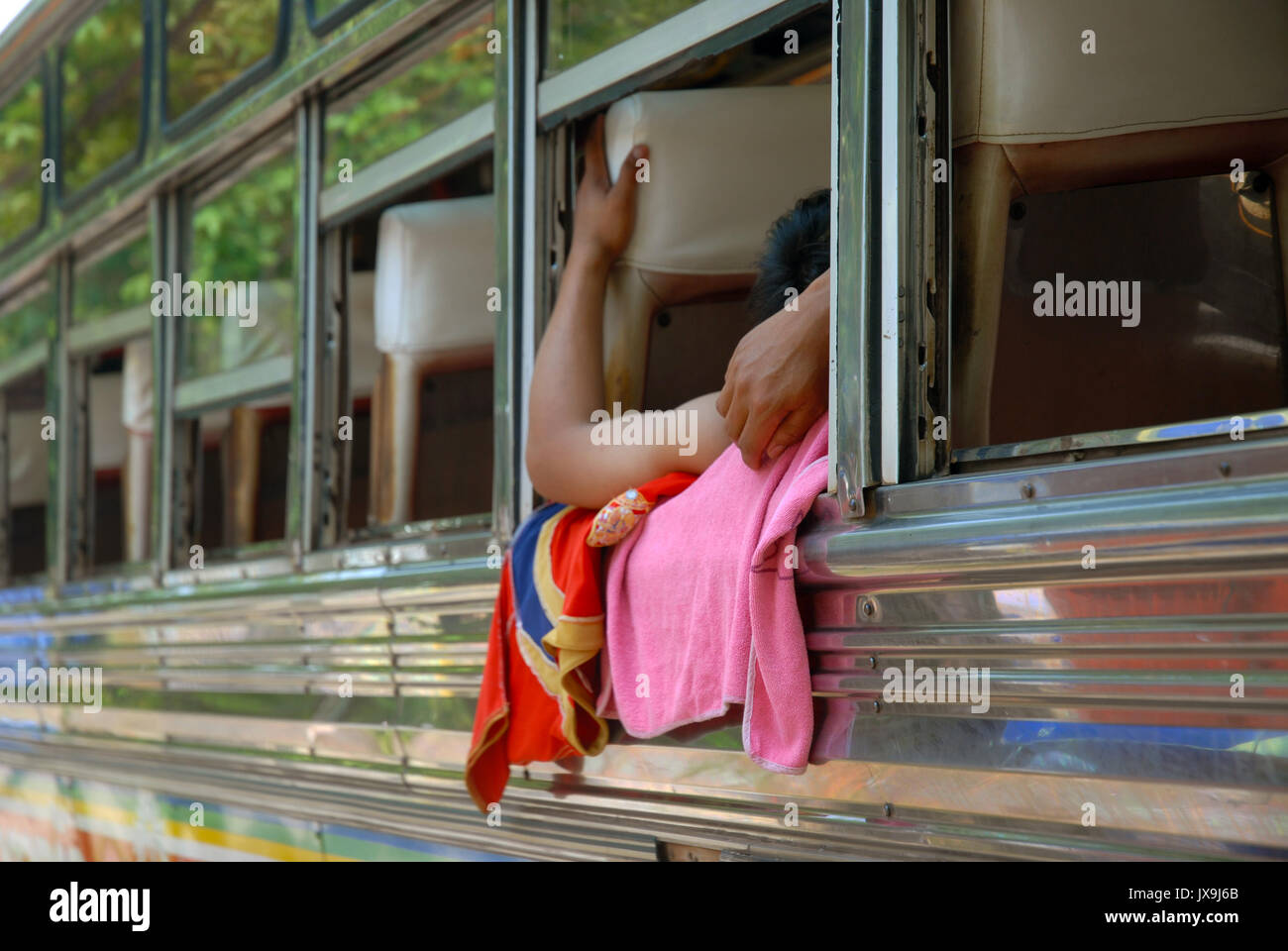 Sleeping bus driver hi-res stock photography and images - Alamy