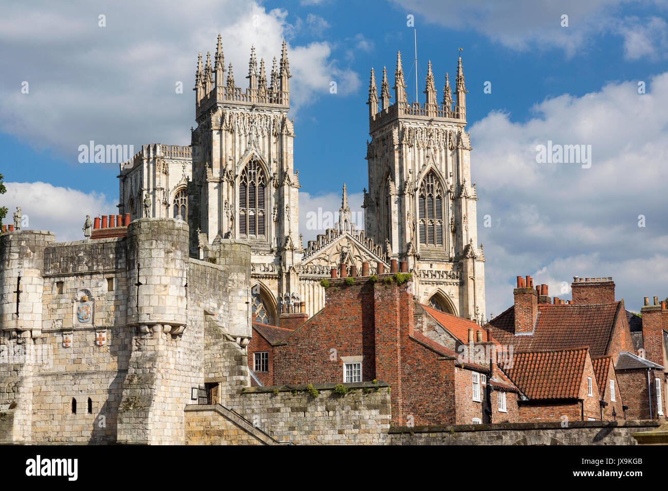 York Minster from Bootham Bar York Yorkshire Stock Photo - Alamy