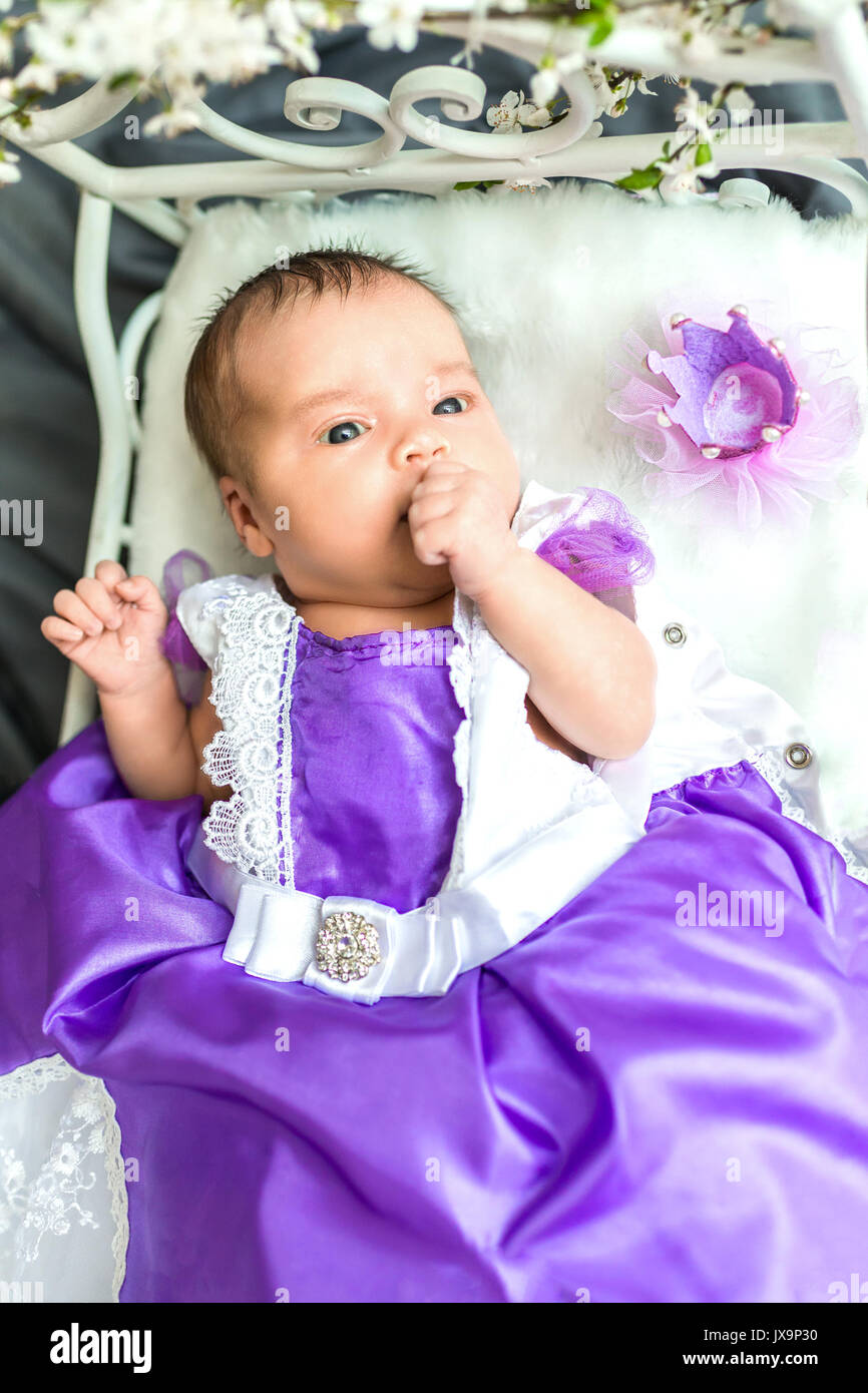 Newborn baby girl princess Stock Photo - Alamy