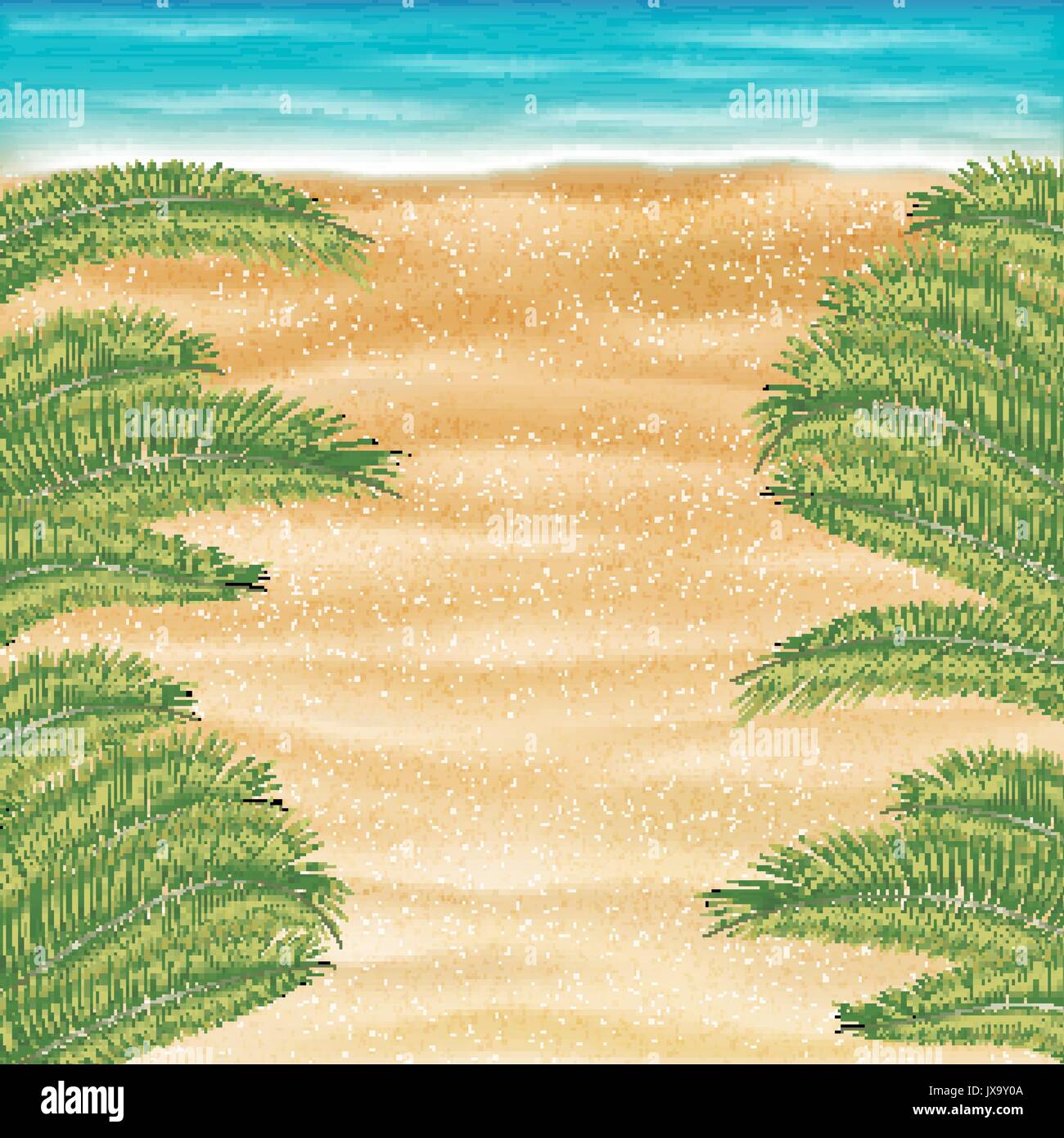 Hawaiian ocean view Stock Vector Images - Alamy