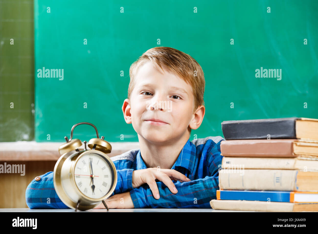 Smiling student wake up hi-res stock photography and images - Alamy
