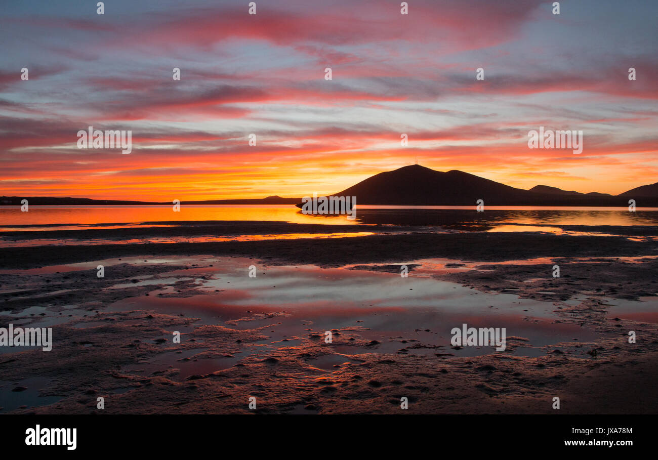 Sunset in the Bay Stock Photo - Alamy