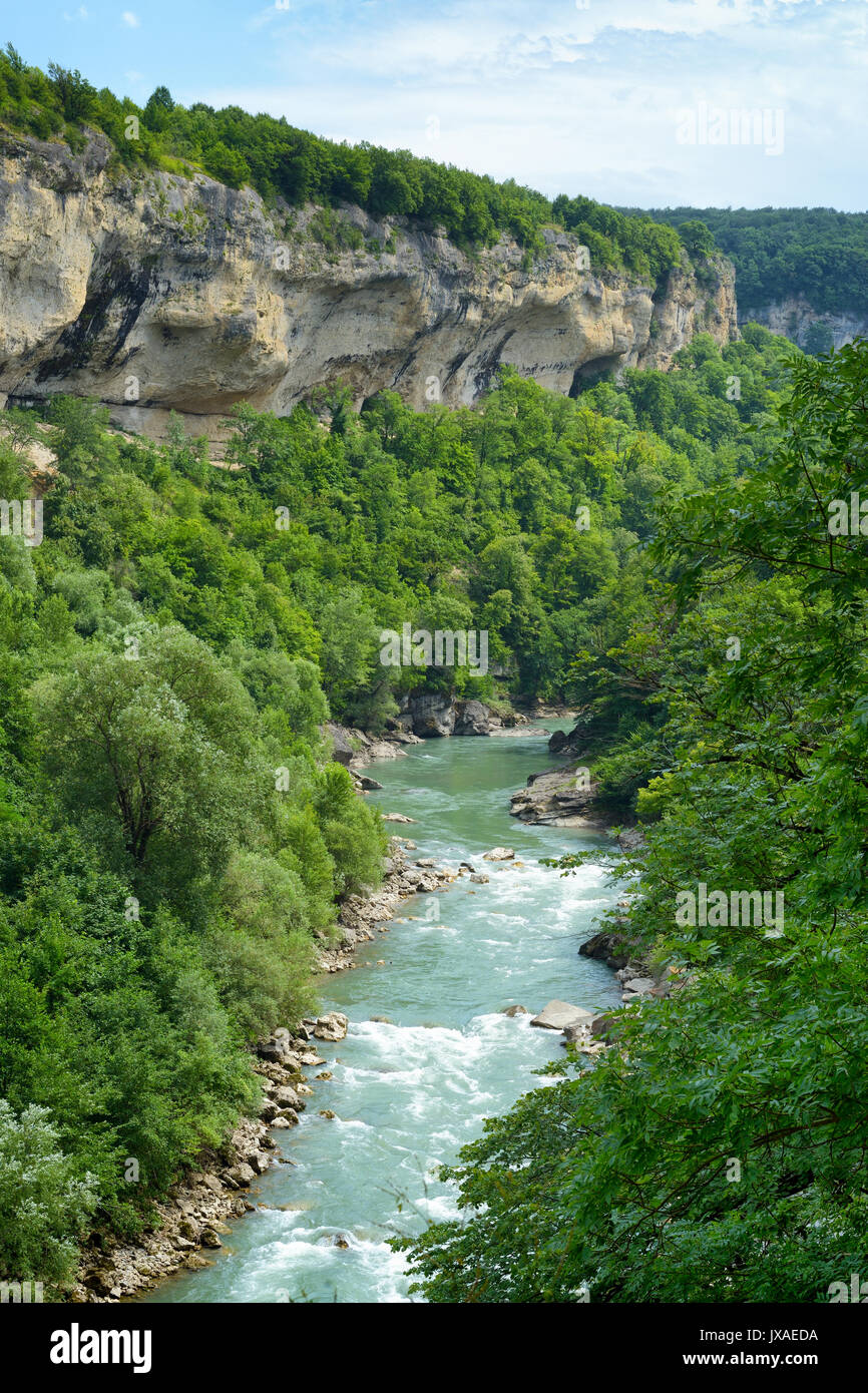 Mountain river top view Stock Photo - Alamy