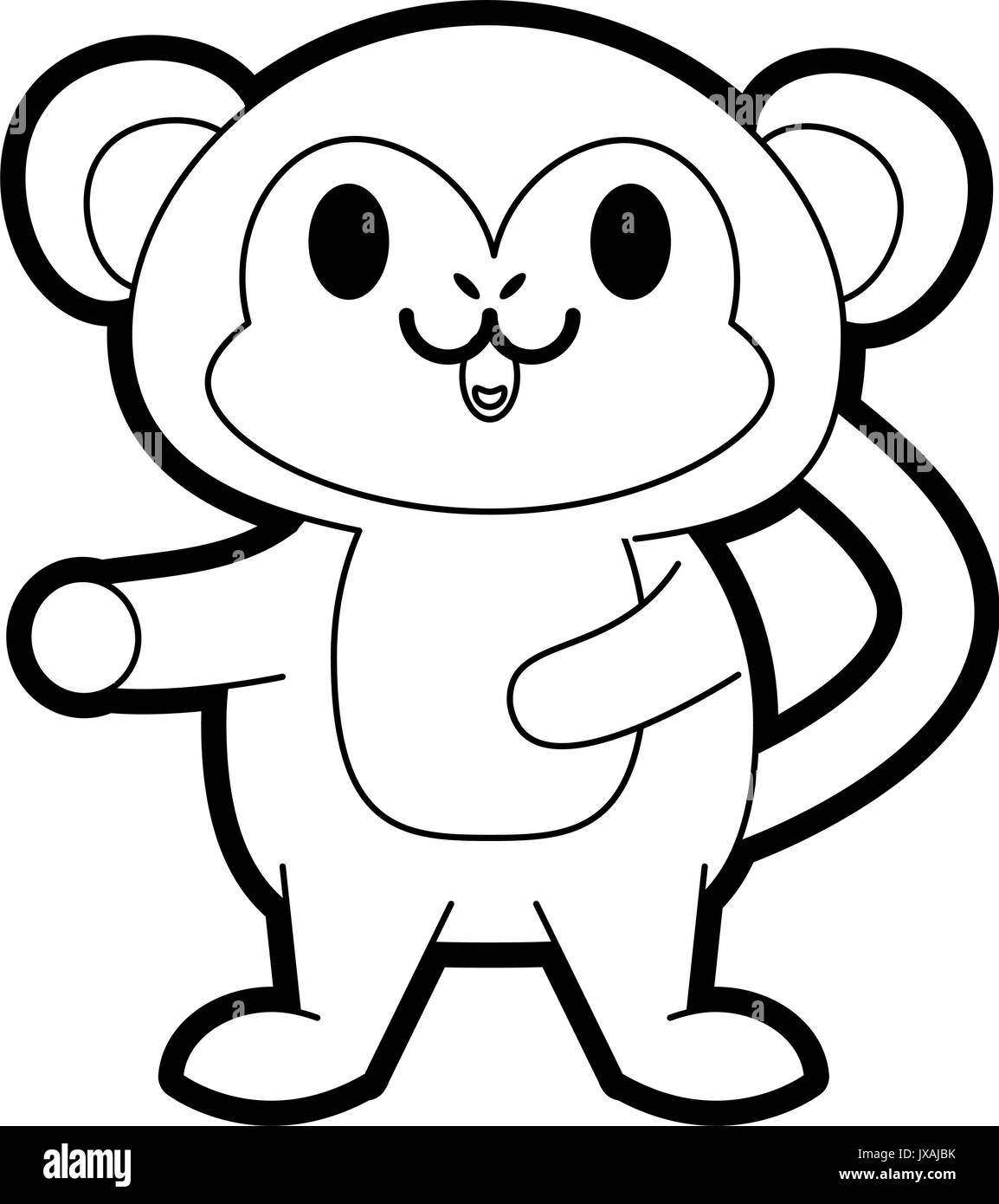 monkey vector illustration Stock Vector Image & Art - Alamy