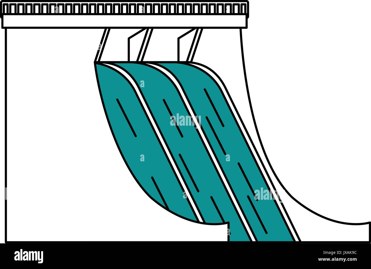 hydroelectric vector illustration Stock Vector Image & Art - Alamy