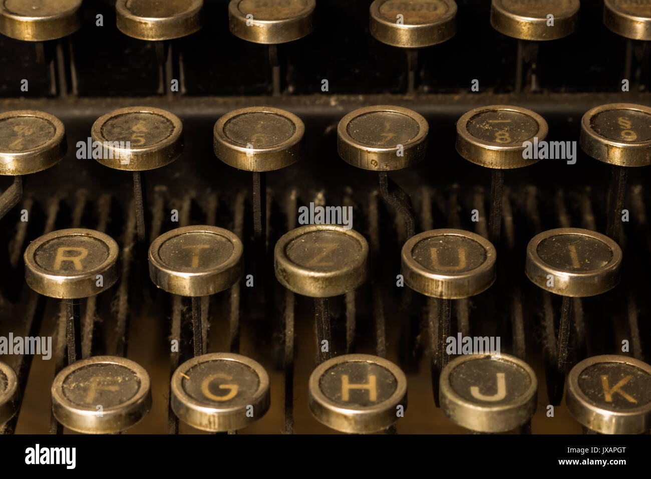 Close up of an old typewriter Stock Photo - Alamy