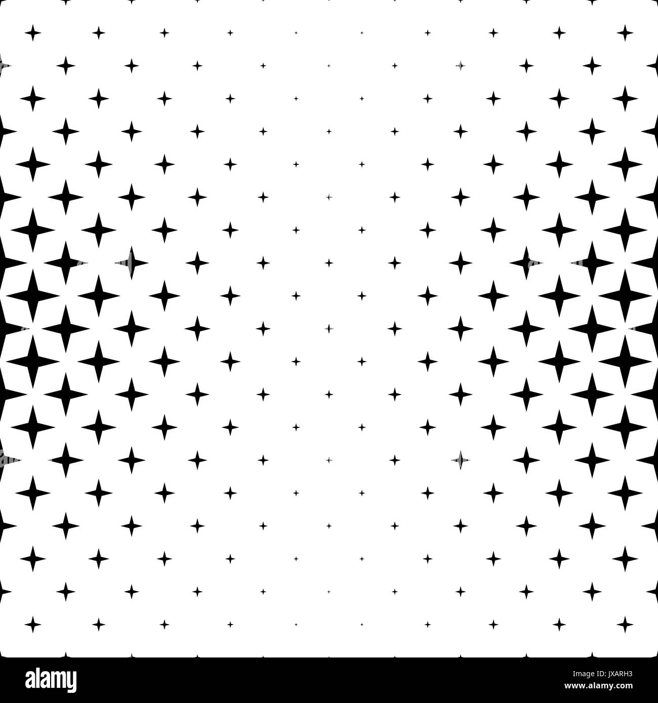 Black and white star pattern - abstract vector background from ...