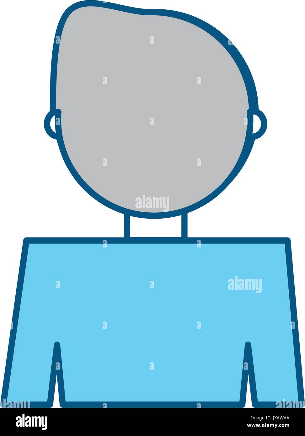 man back cartoon icon vector illustration graphic design Stock Vector ...