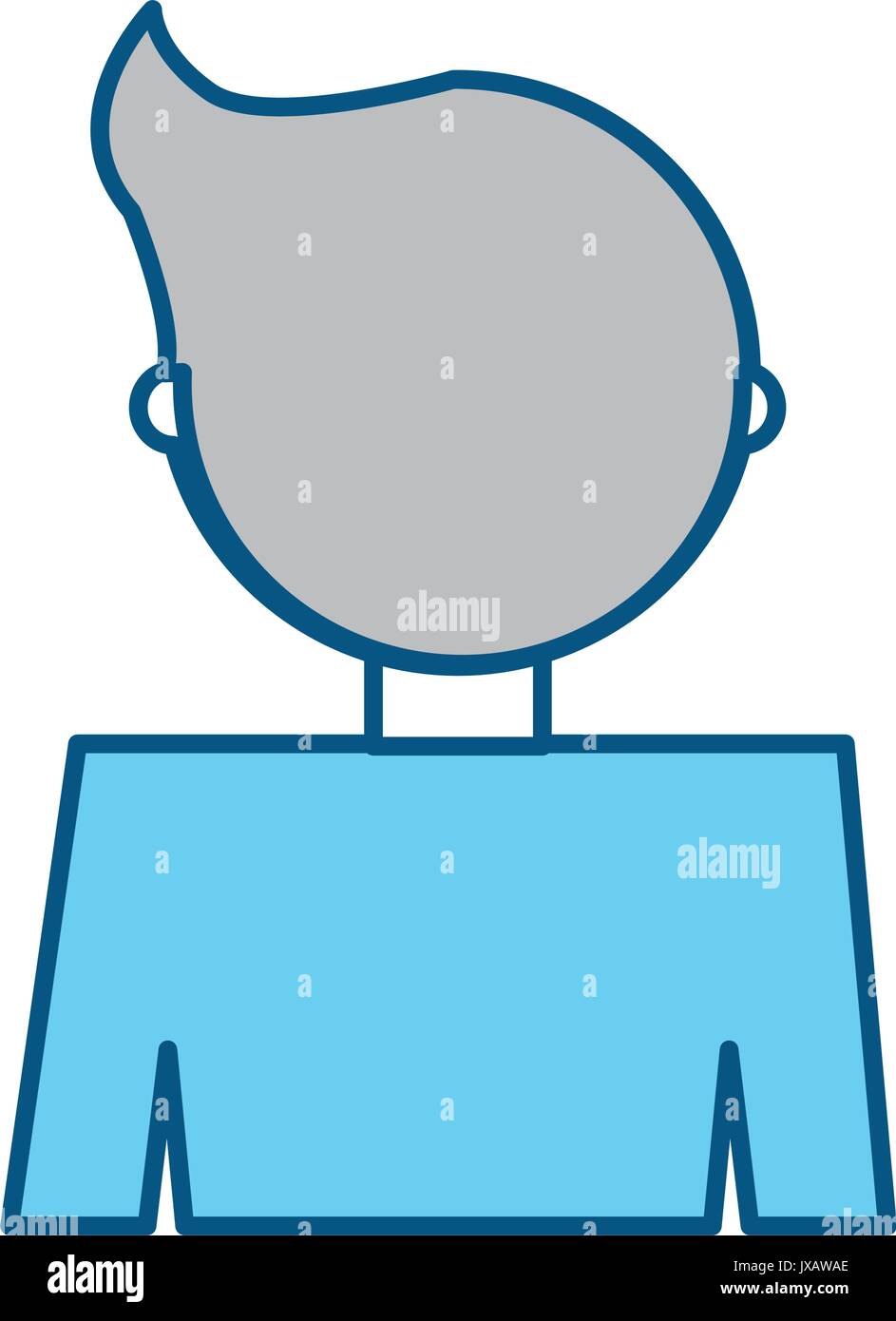 man back cartoon icon vector illustration graphic design Stock Vector ...