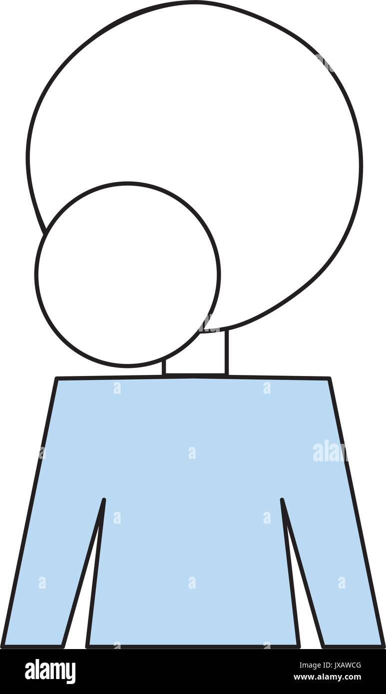 Woman back cartoon icon vector illustration graphic design Stock Vector ...