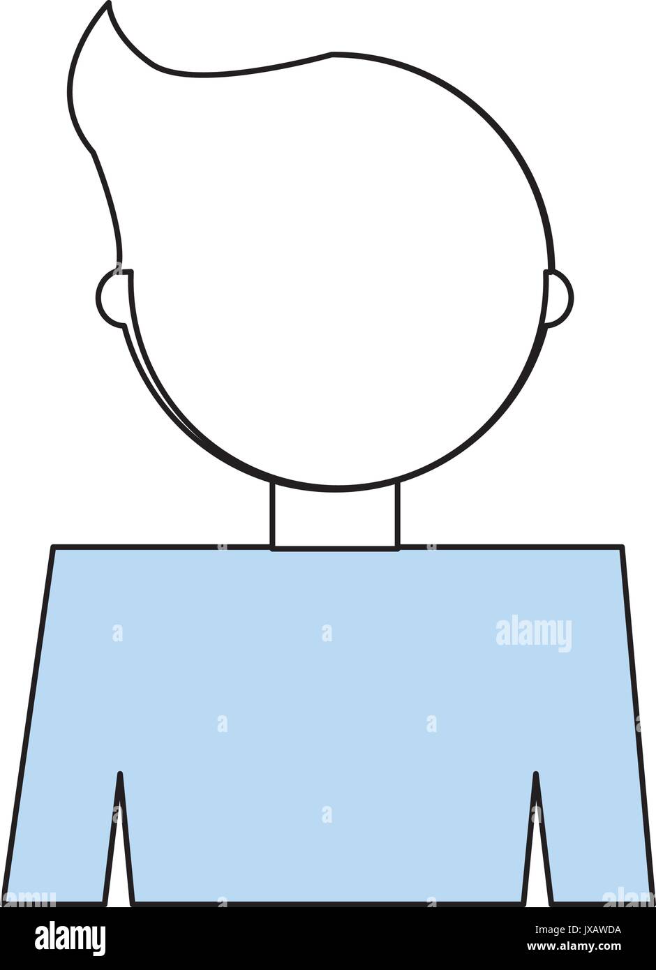 man back cartoon icon vector illustration graphic design Stock Vector ...