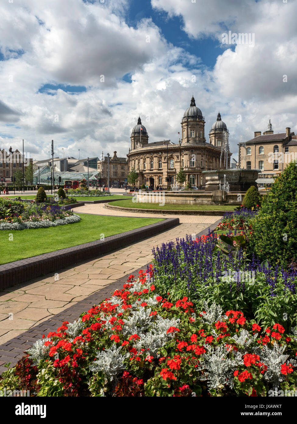 Hull Maritime Museum from Queens Gardens Hull Yorkshire England Stock ...